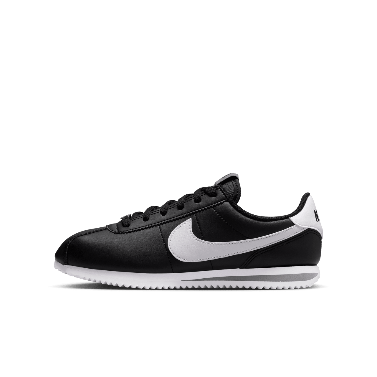 NIKE CORTEZ BIG KIDS' SHOES BLACK/WHITE-COOL GREY – Park Sports Ph